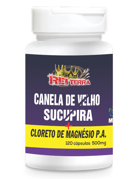Canela de Velho Sucupira + Cloreto de Magnésio PA - 120 Cáps. 500mg - Nature Plant